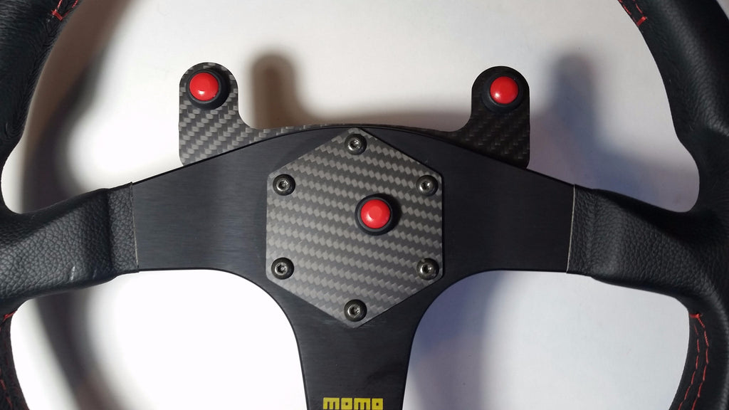 CARBON FIBER Matte Steering Wheel Horn Button Cover Plate W/ Button ...
