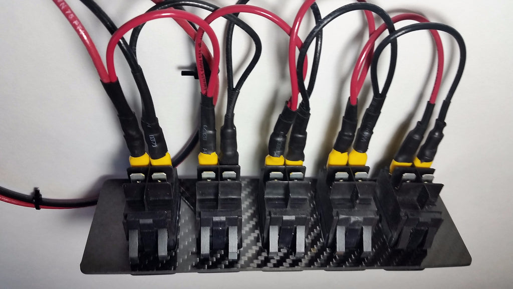SINGLE DIN CARBON FIBER ROCKER SWITCH PANEL Honda Civic/Acura Integra ...