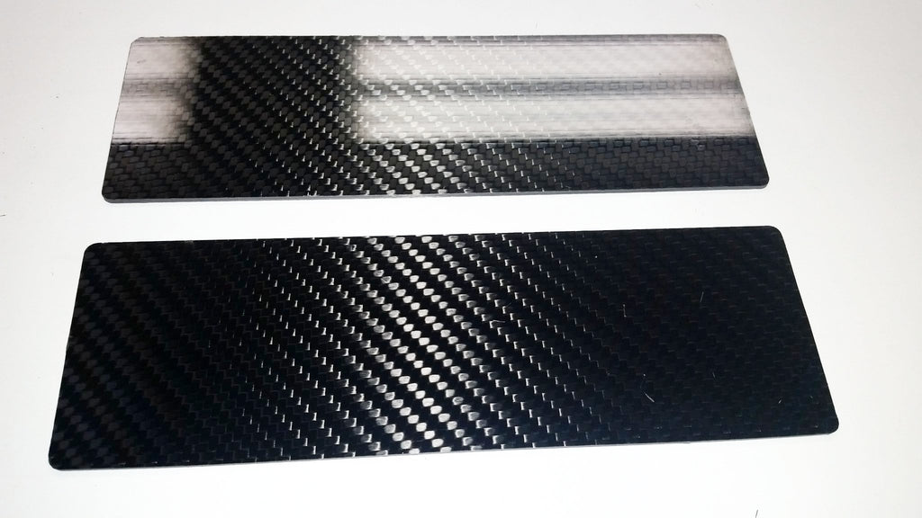94-00 Mustang CARBON FIBER Radio Stereo CD Delete Plate 2 PIECES ...