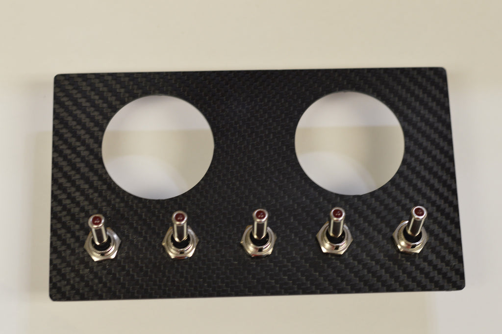 Universal Double DIN CARBON FIBER Switch Panel, Honda Civic/Acura Inte ...