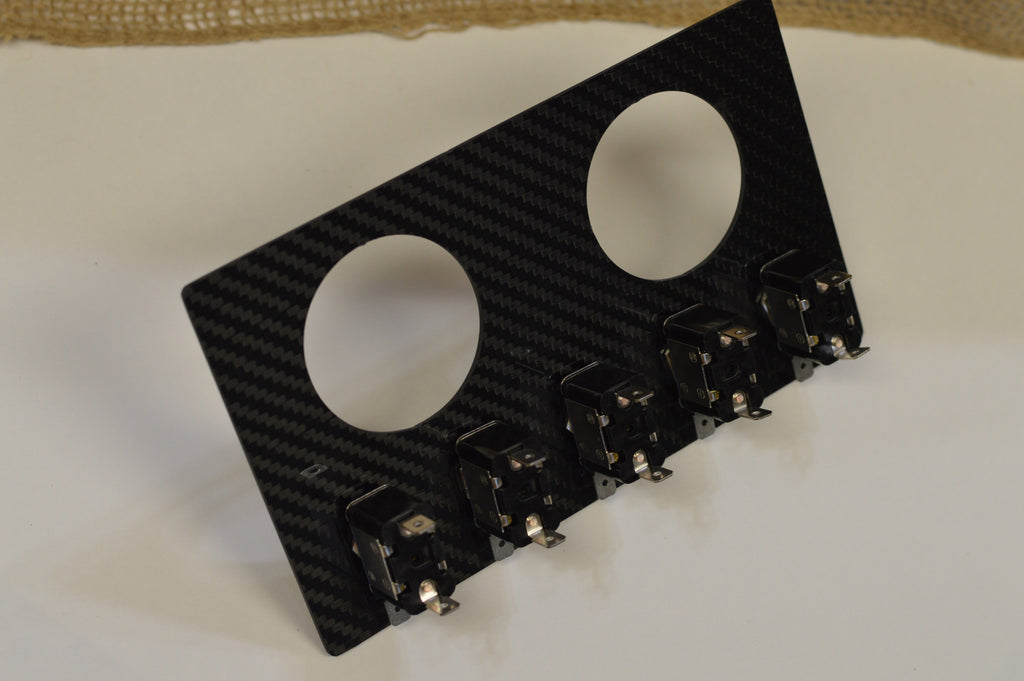 Universal Double DIN CARBON FIBER Switch Panel, Honda Civic/Acura Inte ...