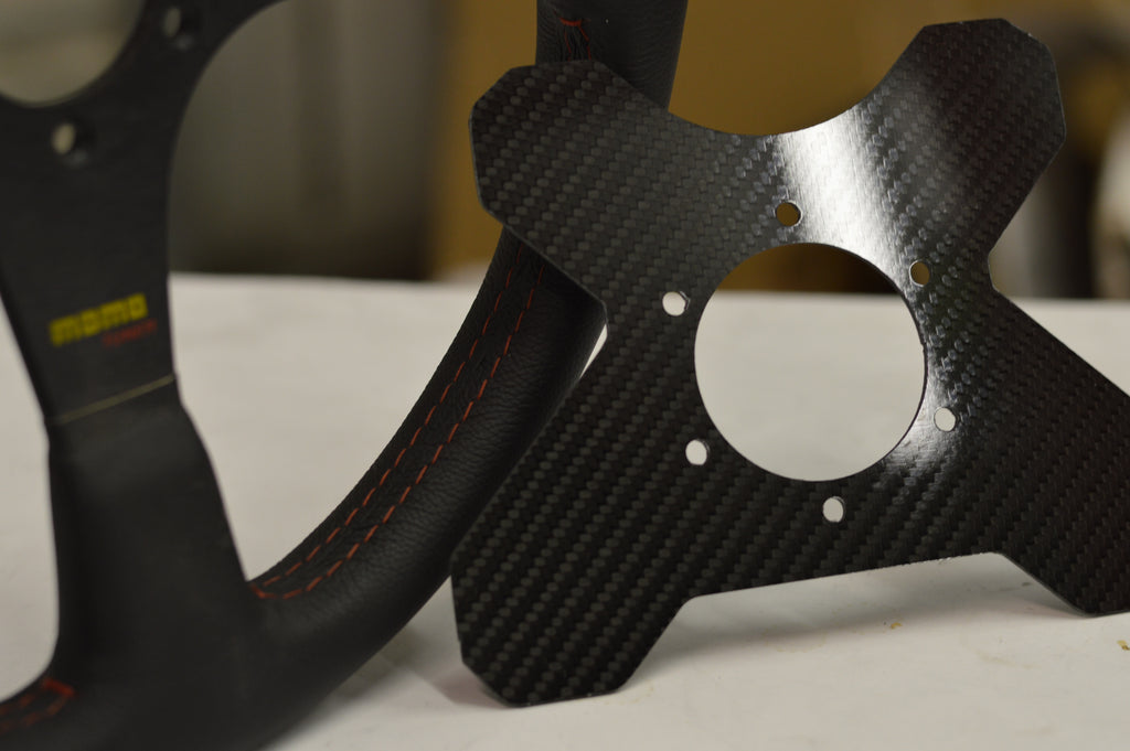 CARBON FIBER Steering Wheel Button Switch Plate for MOMO or 70mm bolt ...