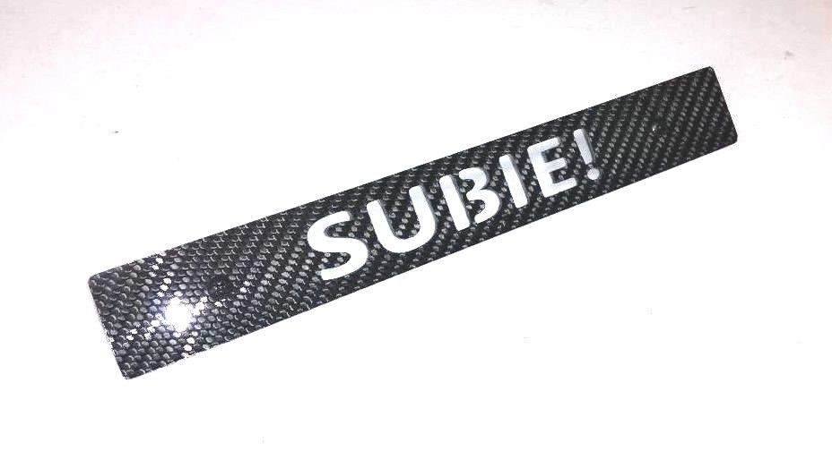 CARBON FIBER SUBIE! Front License Plate Delete for Subaru WRX Impreza ...