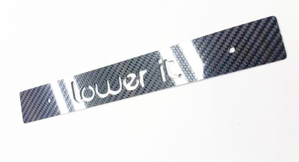 CARBON FIBER CNCed Lower It Front License Plate Delete for Subaru WRX ...