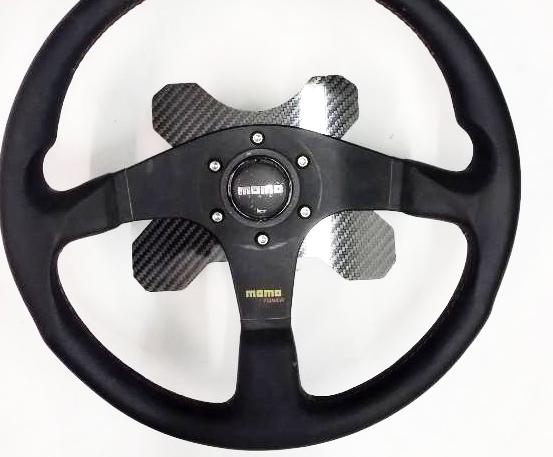 CARBON FIBER Steering Wheel Button Switch Plate for MOMO or 70mm bolt ...